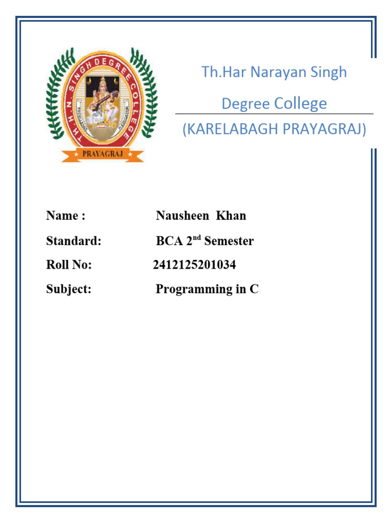 Front Page and Acknowledgement | Download Free PDF | Application ...