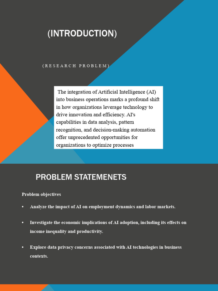 (Introduction) : (Research Problem) | PDF | Artificial Intelligence | Intelligence (AI) & Semantics