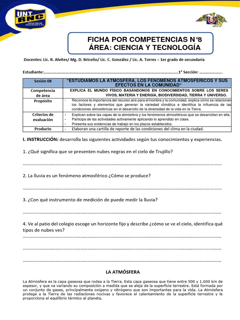Fenómenos Atmosféricos y la Atmósfera | PDF | Humedad | Atmósfera de tierra