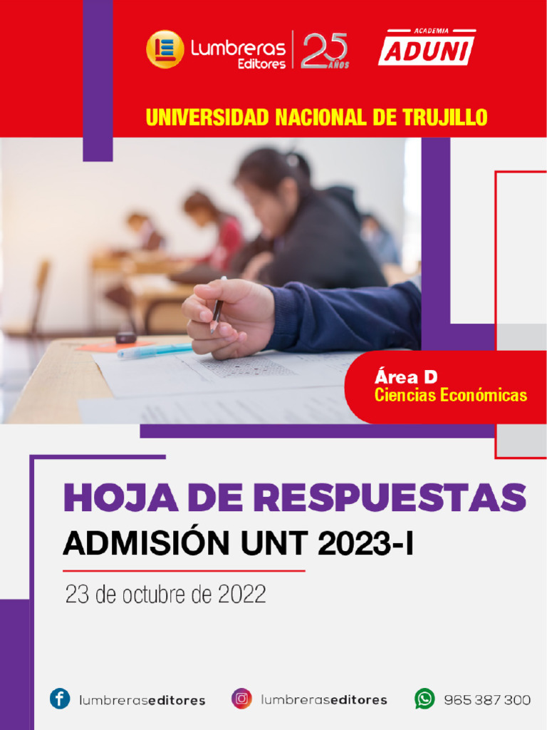 HR - Adm - UNT - 2023-I - Area D | PDF