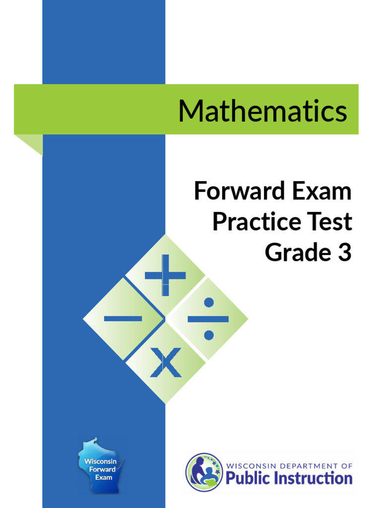 Forward Math Practice Test Grade 3 | PDF | Multiplication | Numbers