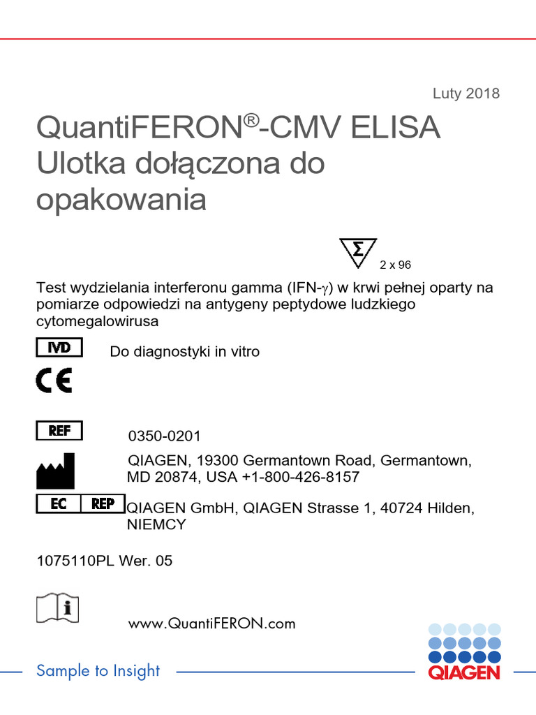 L1075110 R05 - QF CMV Elisa Ifu - Ce - PL | PDF