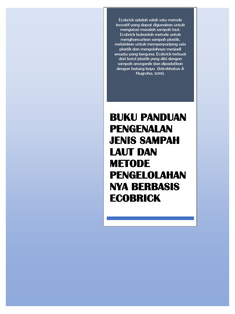 Buku Panduan Ecobrick | PDF