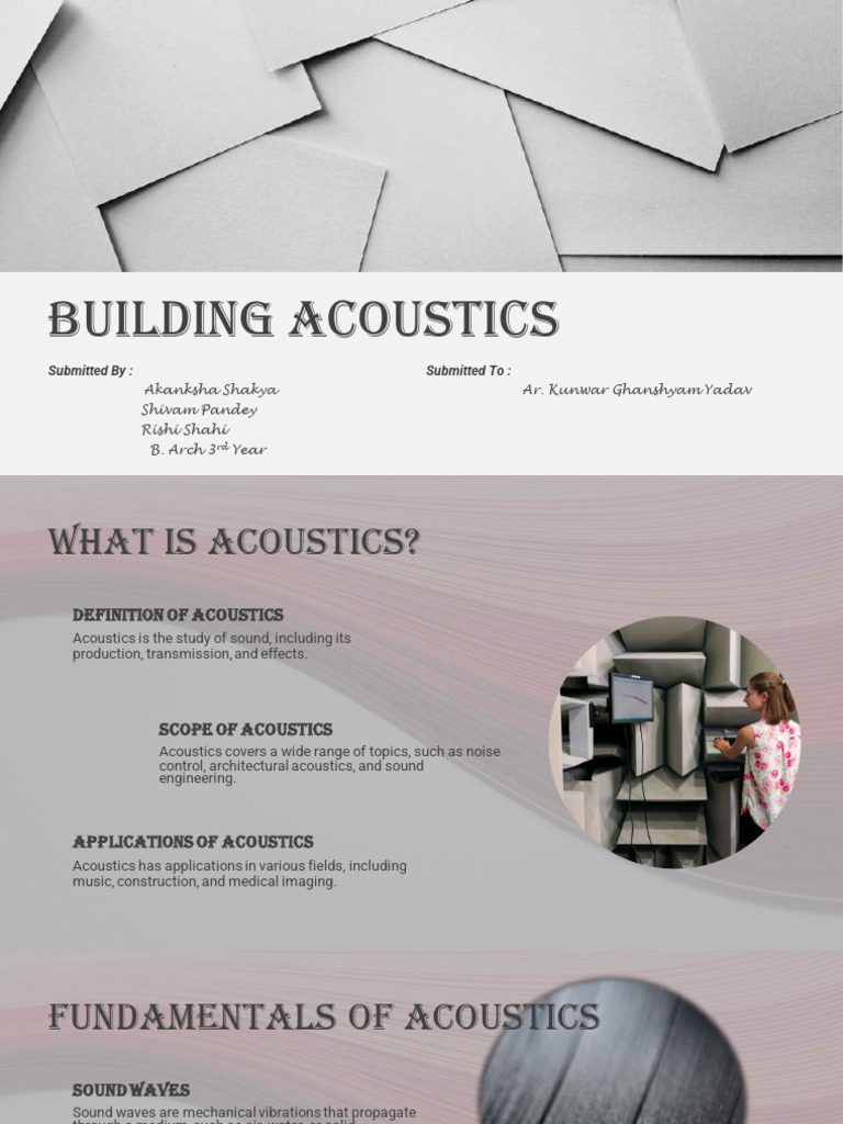 Understanding Building Acoustics Basics | PDF | Sound | Acoustics