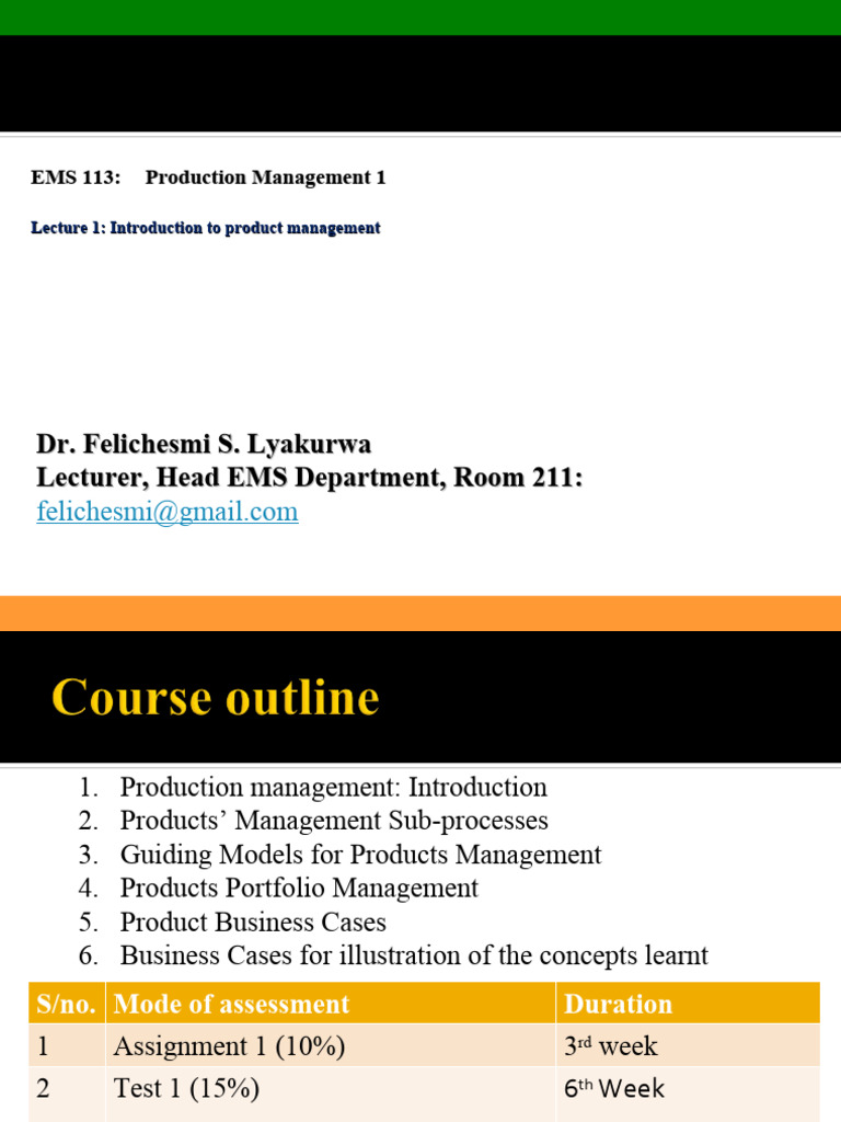 Intro to Production Management | PDF | Inventory | Factors Of Production