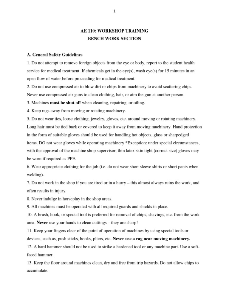 Bench Work Notes | PDF | Grinding (Abrasive Cutting) | Industrial Processes