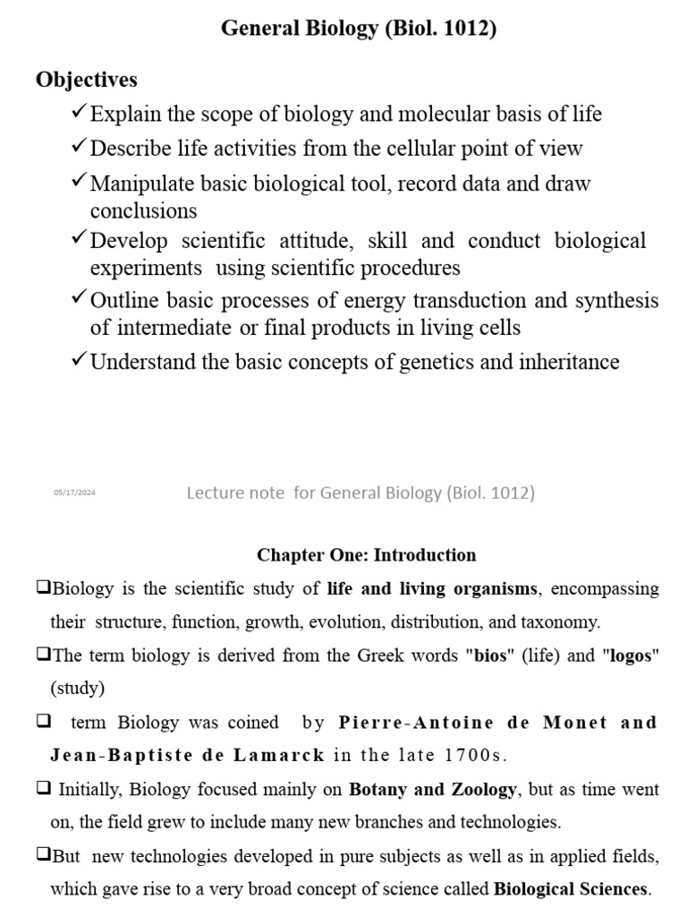 General Biology Lecture Note (2 | PDF | Endoplasmic Reticulum | Lipid