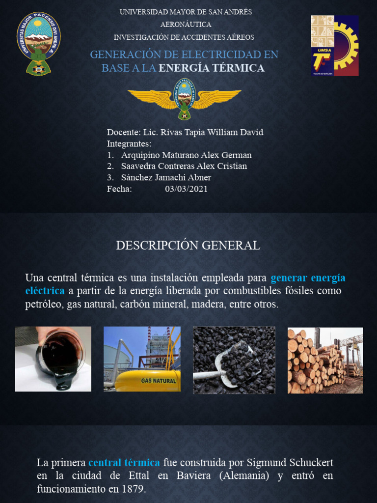 Generación de Electricidad Térmica | PDF