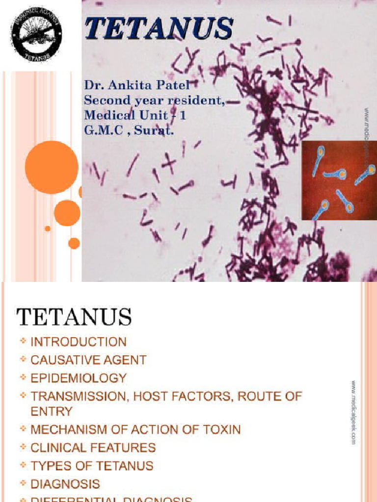 tetanus | PDF