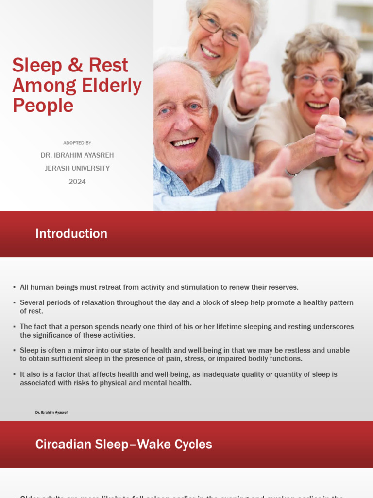 CHAPTER 4 Sleep and Rest Among Elderly People | PDF | Sleep | Insomnia