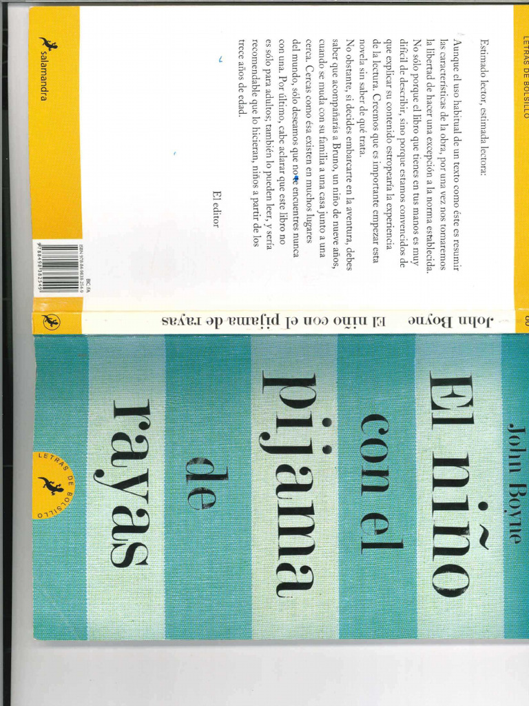 Libro El Niño Pijamas de Rayas | PDF