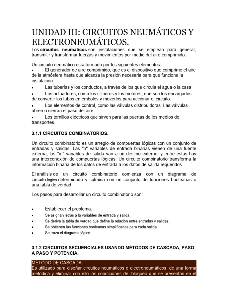 Circ Secuenciales | PDF | Puerta lógica | Neumática