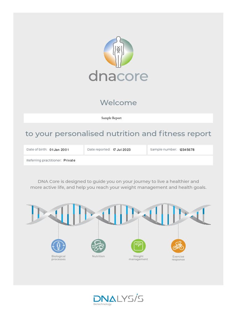Sample Report | PDF | Nutrients | Fat
