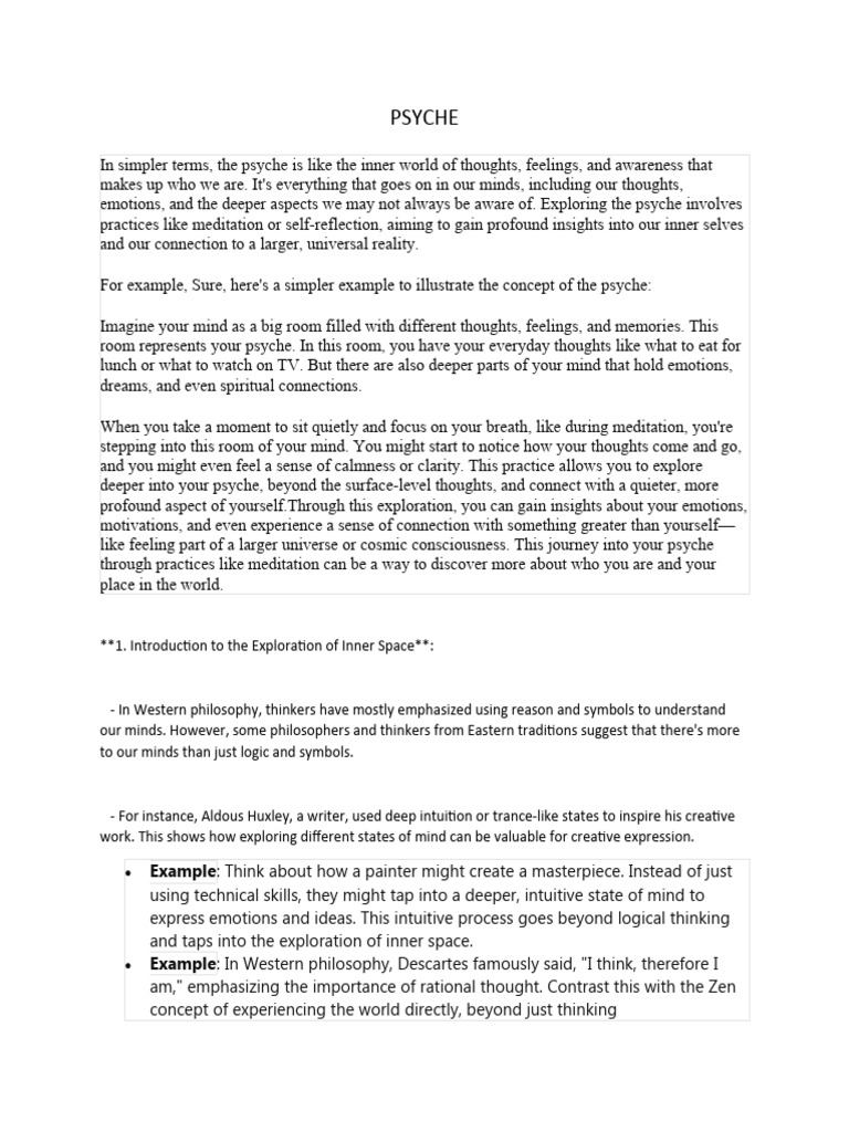 Presentation Material | PDF | Thought | Mind