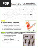 Contrôle SVT 3AC Semestre 2 | PDF | Nerf | Muscle squelettique