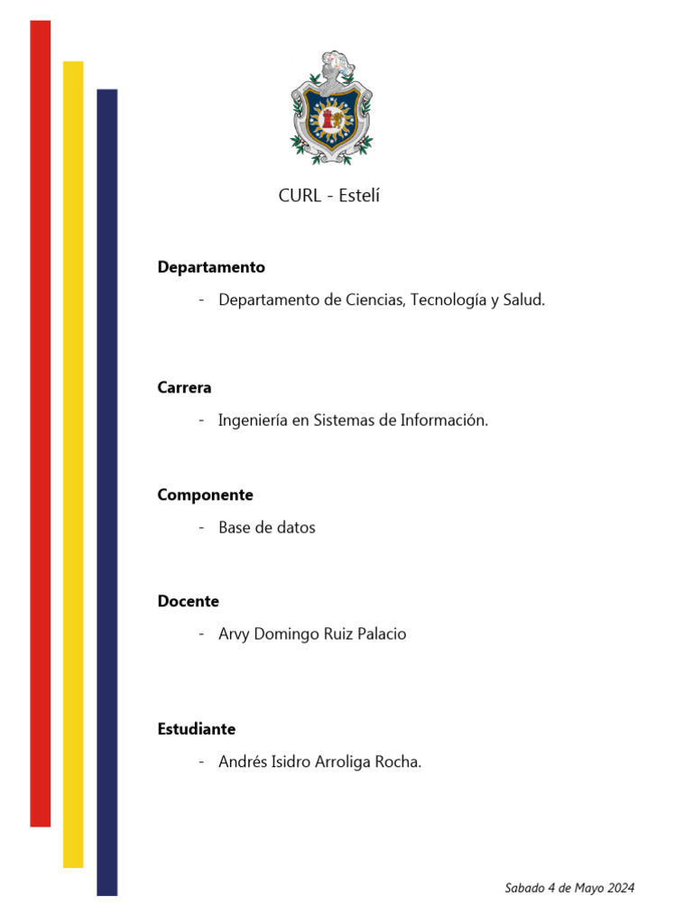 Ejer Cici Ode Campos Calcula Dos | PDF | Bases de datos | Software de gestión de datos