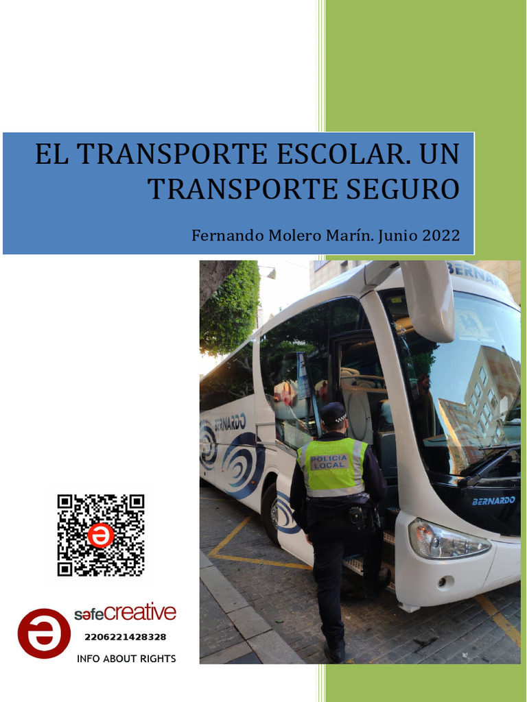 Normativa y Seguridad en Transporte Escolar | PDF | Licencia de ...