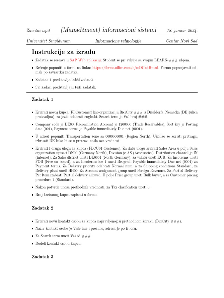 (M) Is - Završni Ispit | PDF