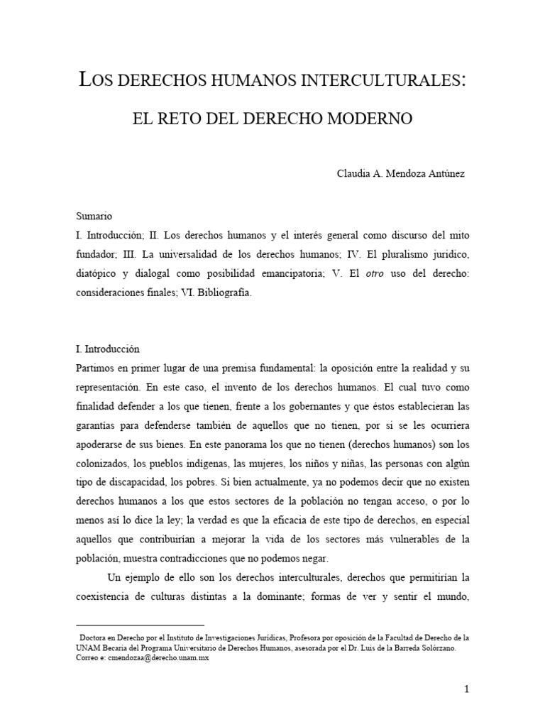 Los Derechos Humanos Interculturales Descargar Gratis Pdf Derechos