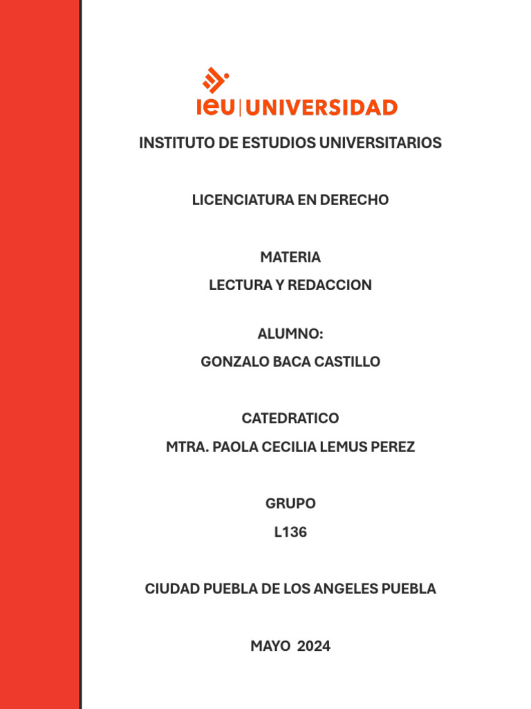 Actividad 4 Lectura y Redaccion Ieu | PDF | Educación más alta | Mercado (economía)
