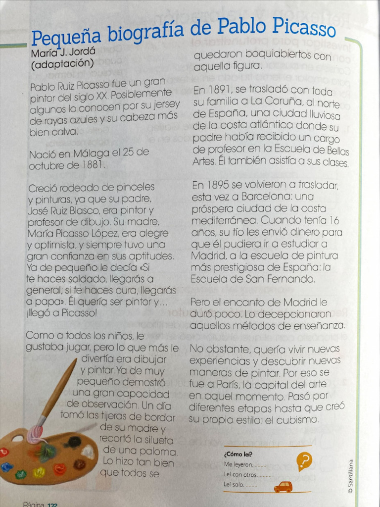 Biografía de Pablo Picasso | PDF