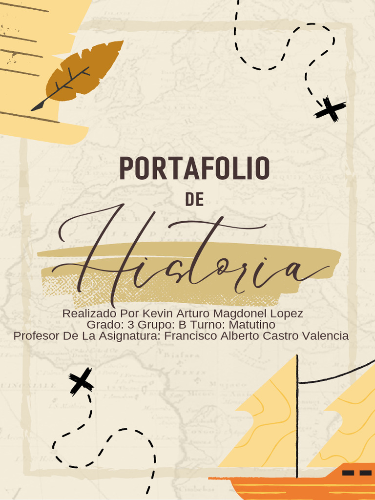 Documento A4 Portada Proyecto de Historia Ilustrativo Beige | PDF ...
