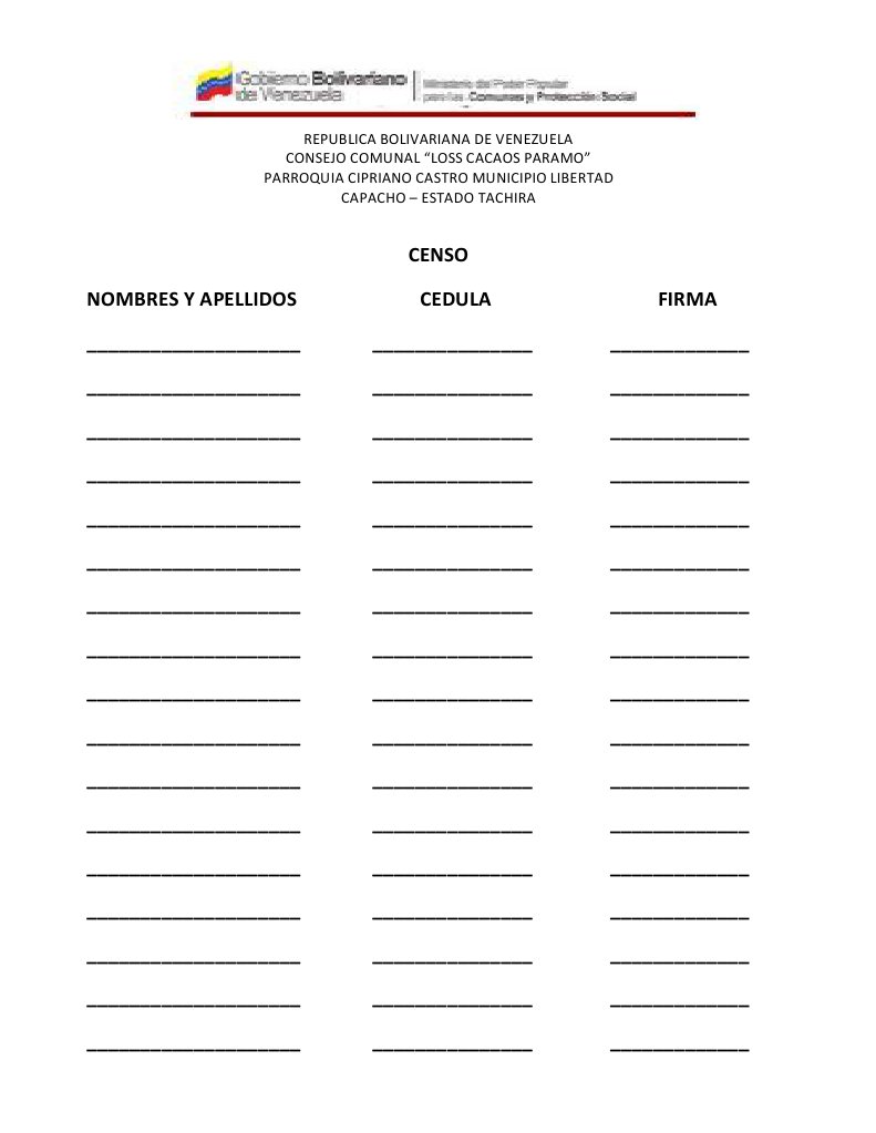 Planillas de Cens | PDF