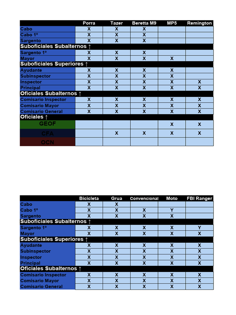 Permisos PFA (1) | PDF