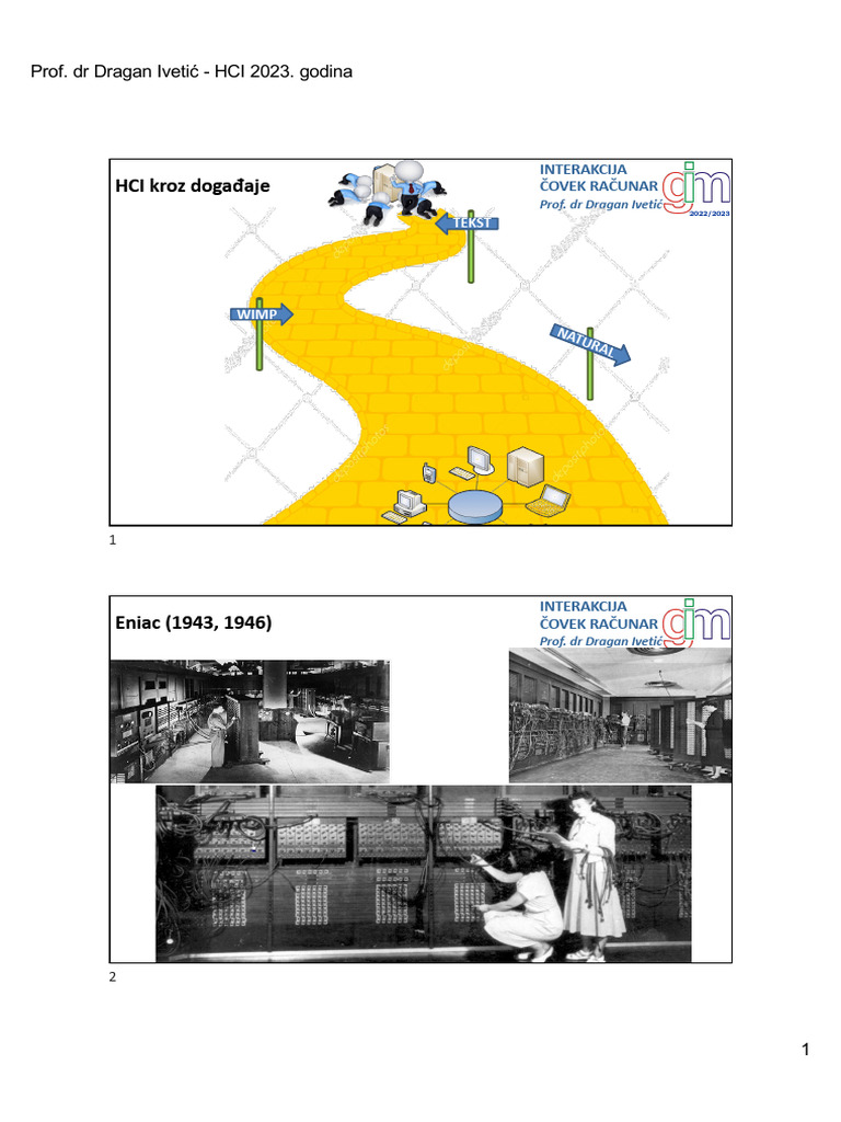 1 HCI programiranje | PDF