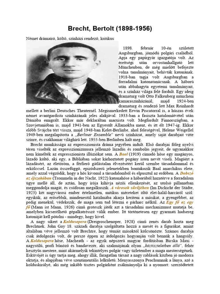 Brecht | PDF