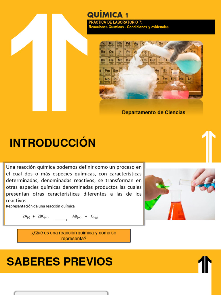 Reacciones Químicas: Condiciones y Evidencias | PDF | Química ...