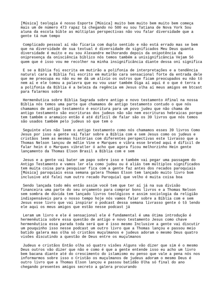 A Bíblia com e sem Jesus: Perspectivas | PDF | Jesus | Bíblia