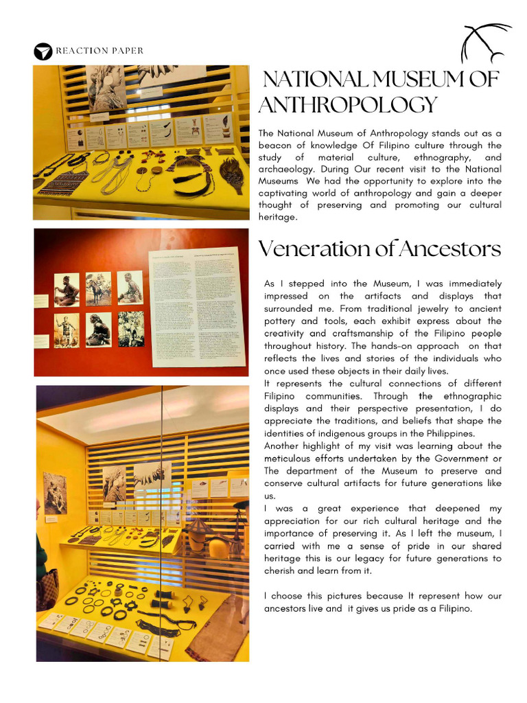 Reaction Paper in National Museum of Anthropology and History | PDF