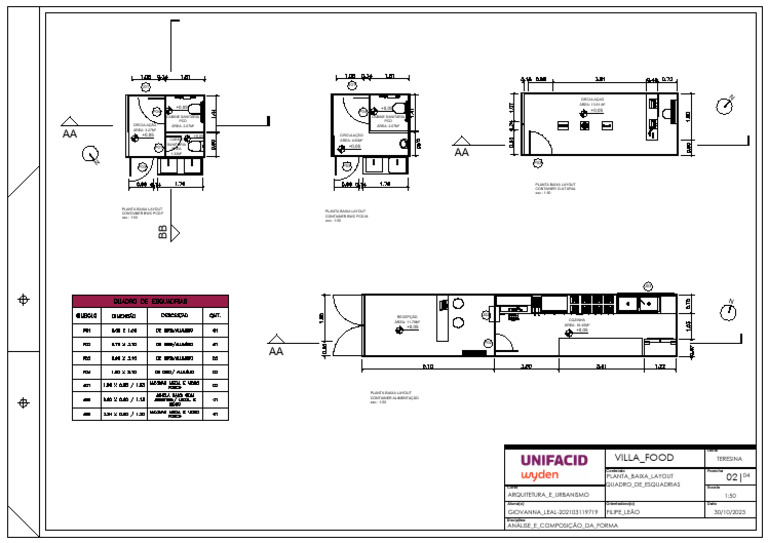 Layout de Plantas Baixas de Containers | PDF