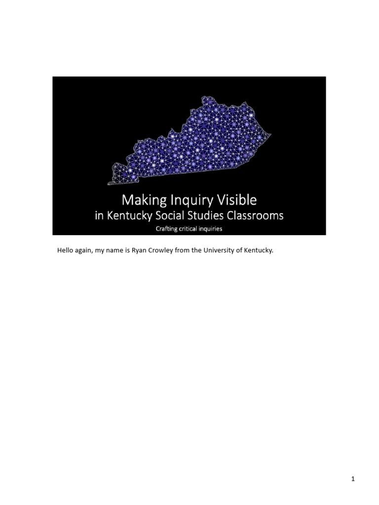 M2 C4 E2 Making Inquiry Critical SlidesNotes | PDF | Liberal Arts ...