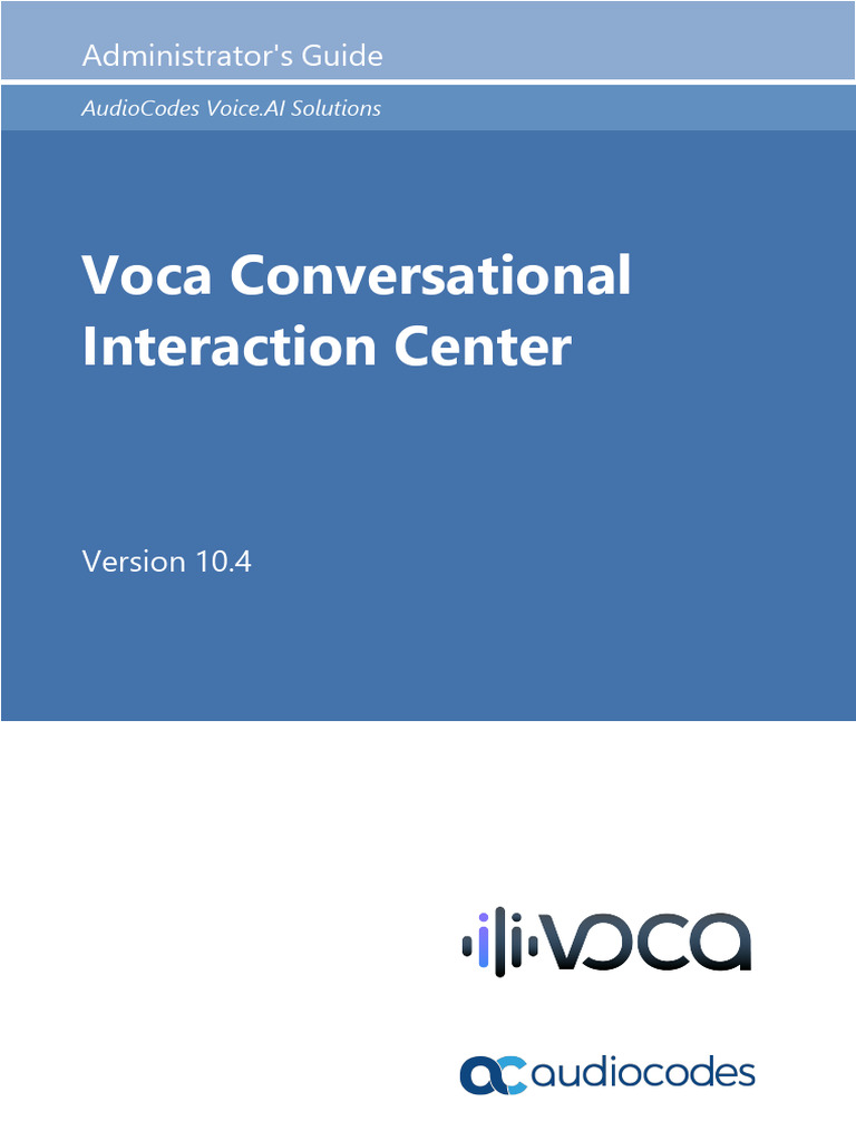 Voca Administrator S Guide Ver 10 | PDF | Login | Call Centre