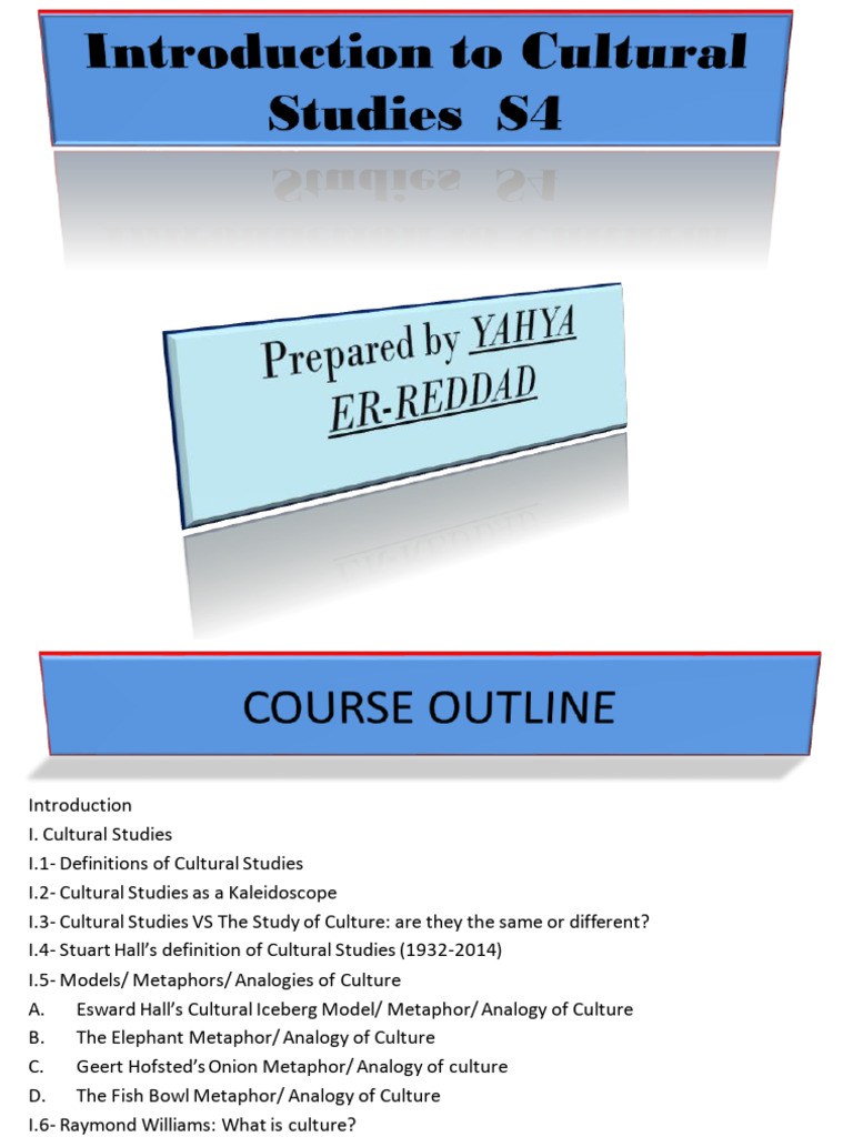 Introduction to Cultural Studies Concepts | PDF | Stereotypes | Gender