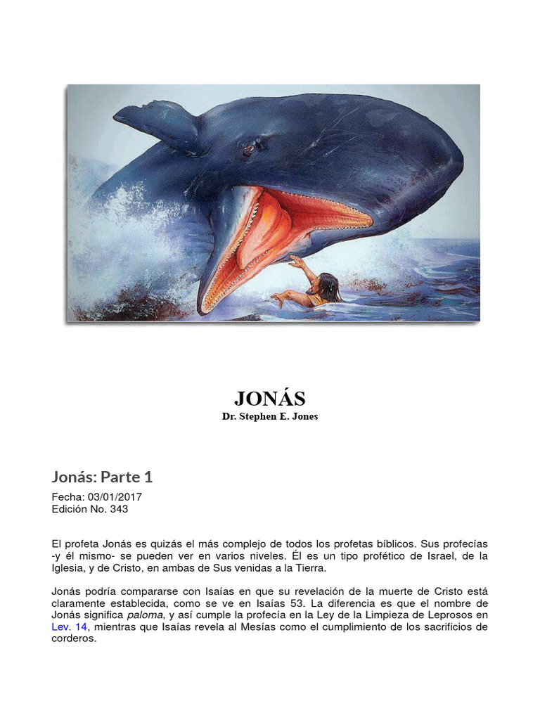 Jonás - Dr. Stephen E. Jones | PDF | Jonás | Jesús