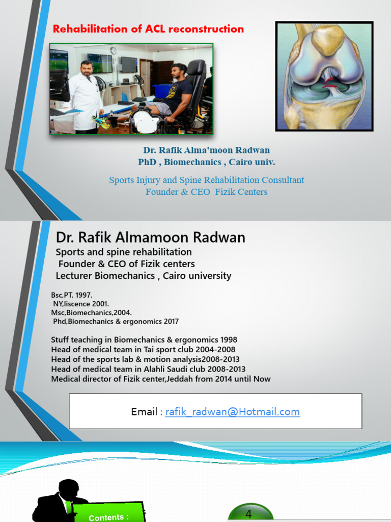 Acl Rehabilitation 4 Phases 2 Pdf Pdf Knee Musculoskeletal System