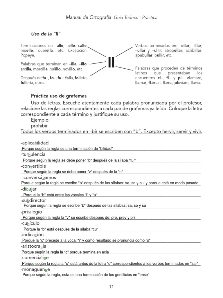 Tarea Manual de Ortografía Original | PDF | Ortografía