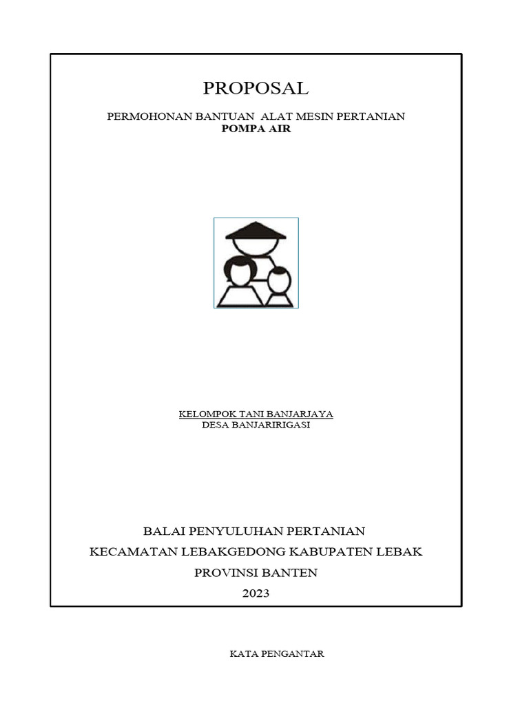 Proposal Pompa Air | PDF