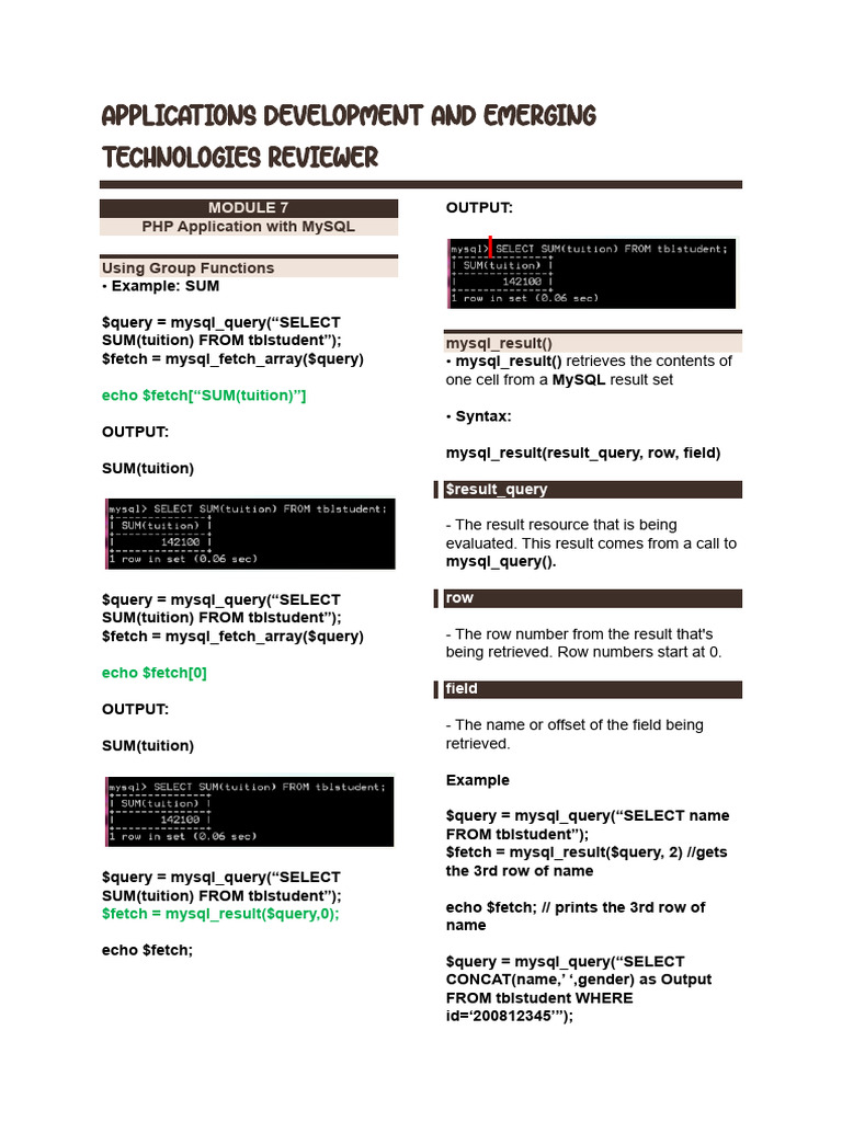 PHP & MySQL: Functions & File Handling | PDF | Computer File | Filename