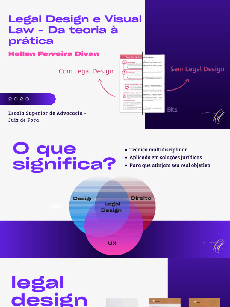 Legal Design e Visual Law na Prática | PDF | Processo civil | Esboço