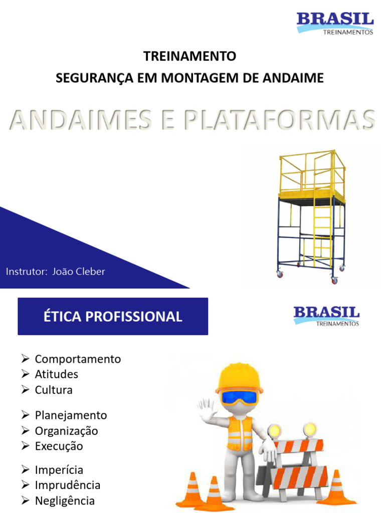 Material para Estudo - NR 18 Montagem de Andaime | PDF | Equipamentos ...