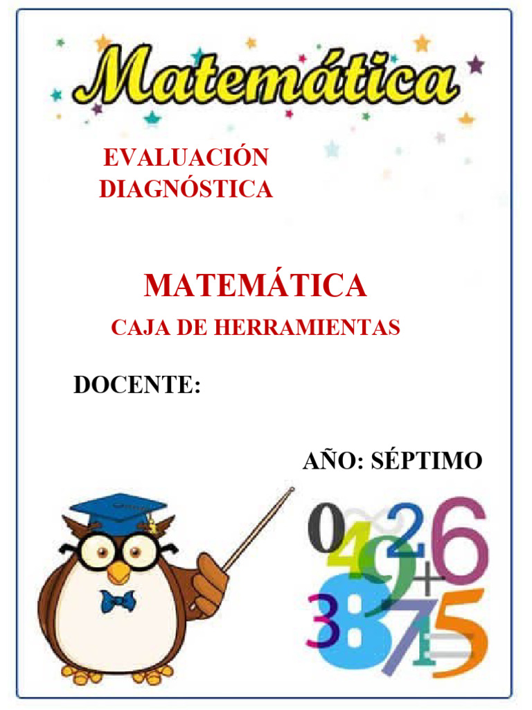 7mo Diagnosticas - Matemática-1 | PDF