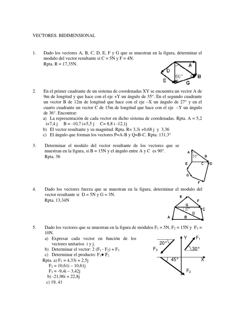Prob 3 Vectores | PDF | Vector Euclidiano | Geometría euclidiana
