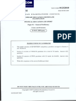 Physical Education 2023 CSEC Past Paper | PDF