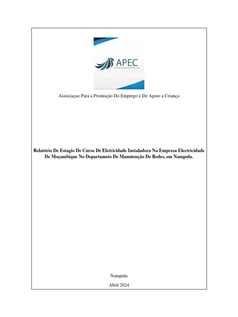 Relatorio Afo-1 | PDF | Eletricidade