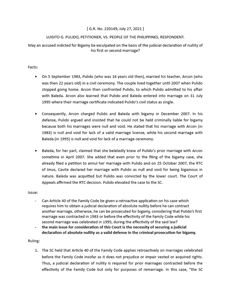 Rule-111-12.-Pulido-V-People-Of-The-Philippines | PDF | Annulment ...