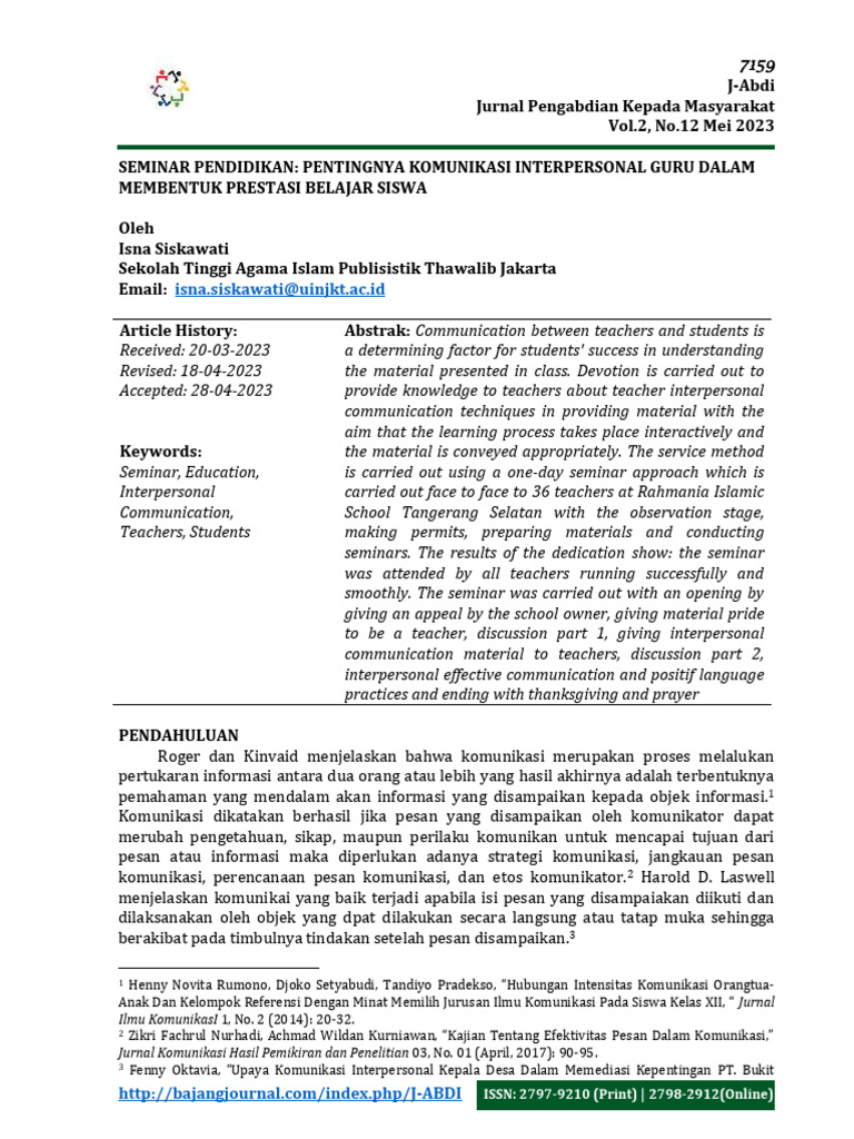 Isna Siskawati@uinjkt Ac Id | PDF | Ilmu Sosial